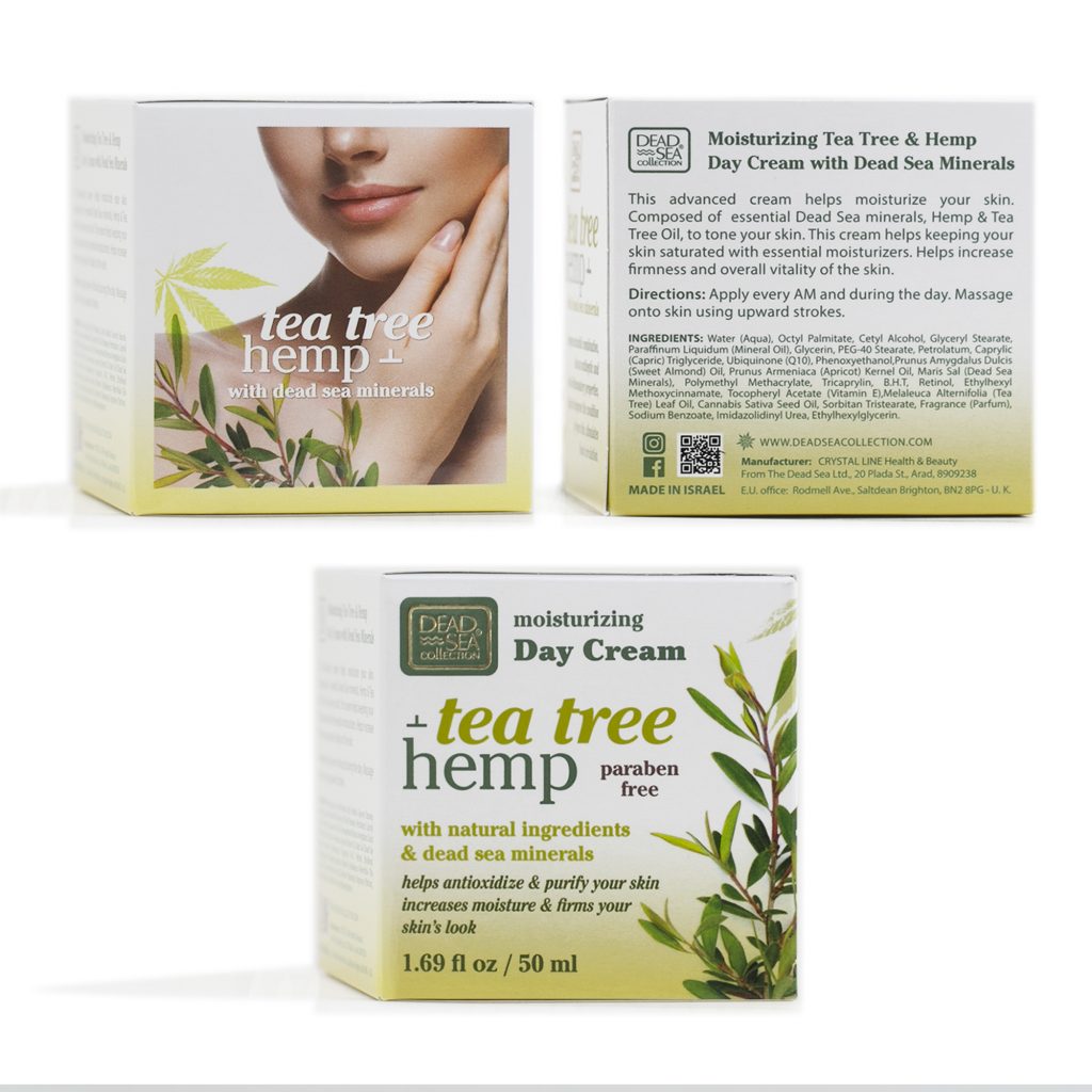Hemp & Tea Tree Moisturizing Day Cream - Dead Sea Collection