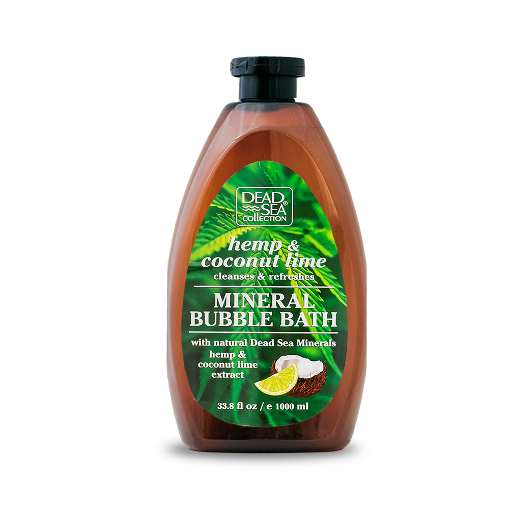 Hemp And Coconut Lime Bubble Bath Dead Sea Collection