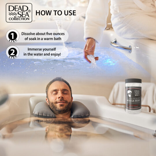 Men's Amberwood Muscle Soak - Dead Sea Collection