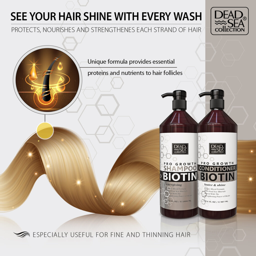 Shampoo with Biotin - Dead Sea Collection