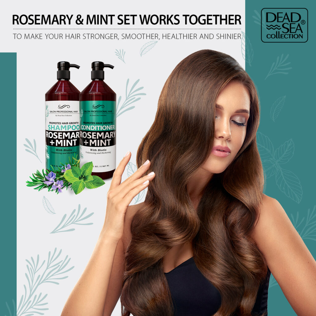Rosemary & Mint Shampoo - Dead Sea Collection